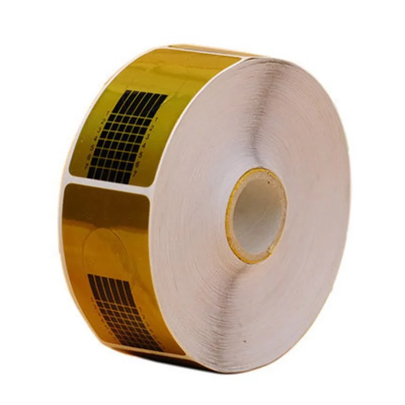 500pcs/Roll Professional Nail Forms Acrylic Curve Nails Gel Nail ...