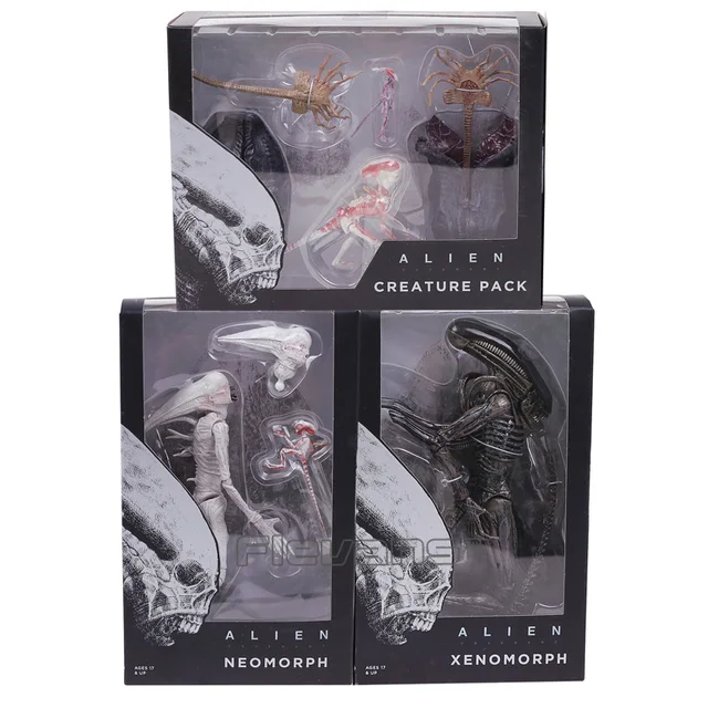 NECA Alien Covenant Xenomorph Neomorph Creature Pack PVC Action Figure ...