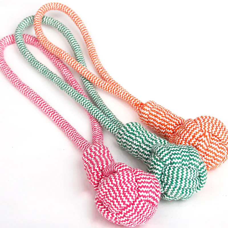 Dog Rope Toy For Dog Chew Toy Knot Ball Teeth Pet Toys Large Dogs Pet ...
