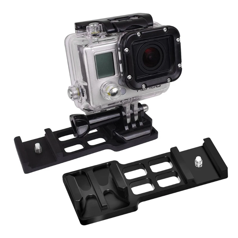 Gun Rail Side Mount Holder For GoPro Hero 4 3 Camera With Quick Release ...