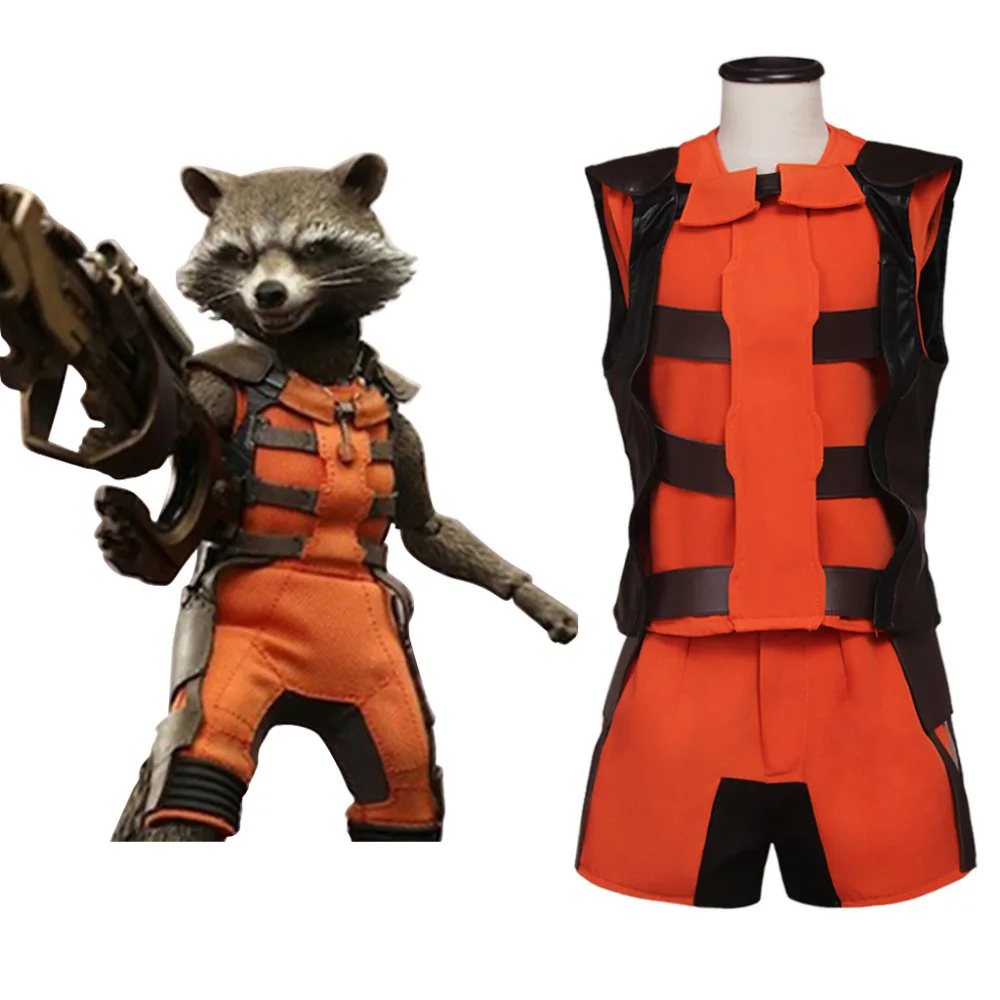 Disfraz de mapache Rocket para adultos, traje de Cosplay, Halloween ...