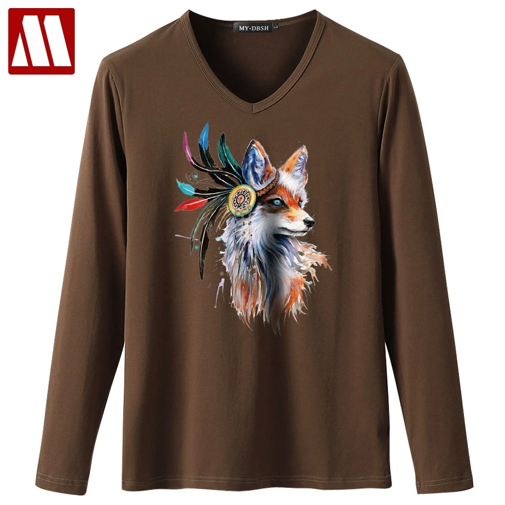 Men Fox Printed Tshirts | 3d Printed Fox Shirt | Print Fox Shirt | Fox ...