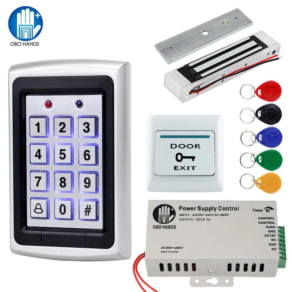 OBO-Hands-Access-Control-System-Kit-125KHz-RFID-Keypad-Rainproof-Cover ...