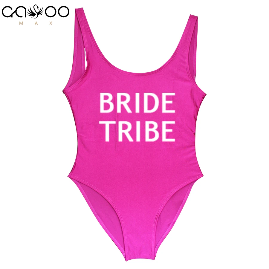 Bride Tribe One Piece Swimsuit Bikini Women Swimwear Wedding Party
