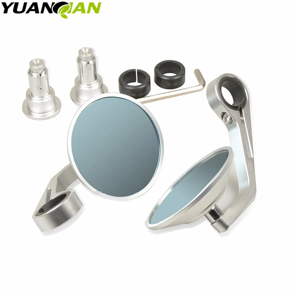 1 пара 7/" Универсальные круглые мотоциклетные зеркала РУЧКА заднего ...