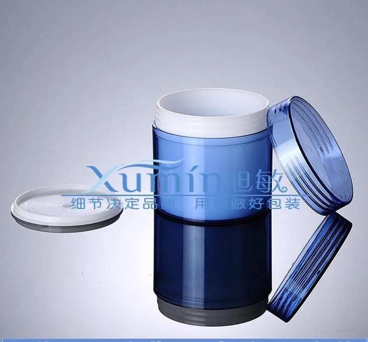 Envío Gratis: botella PET azul claro de 100g con tapa PP azul claro ...