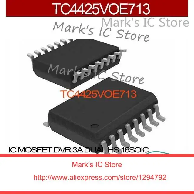 TC4425VOE713 IC MOSFET DVR 3A DUAL HS 16SOIC TC4425VOE7 4425VOE ...