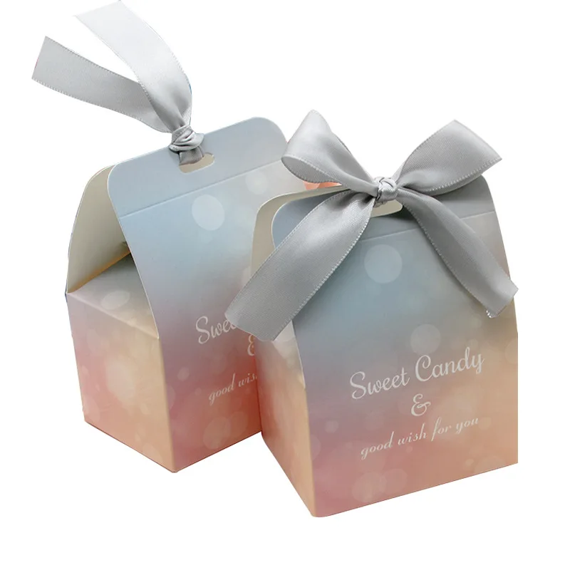 50pcs Wedding Candy Box Sweet Candy & Good Wish For You Paper Gift Box ...