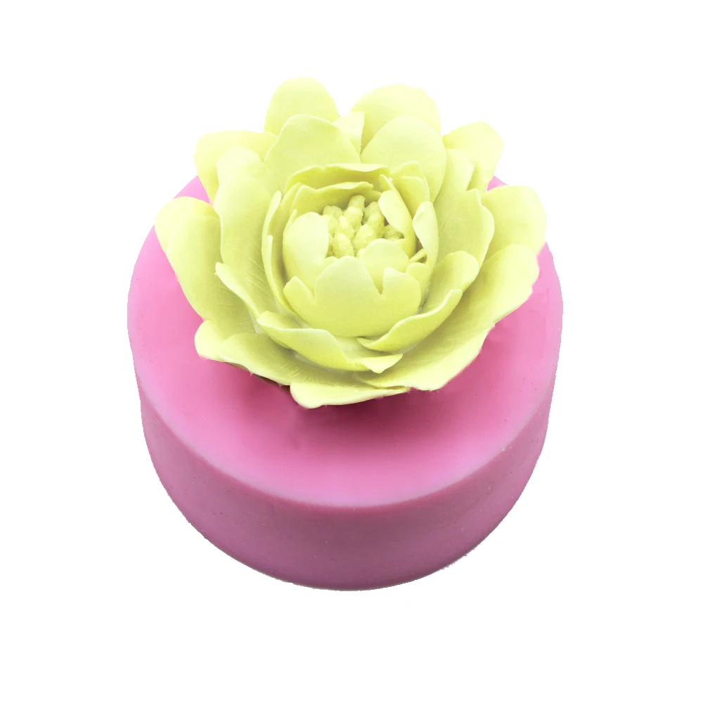 Большой Размеры пион формочка для шоколадных конфет инструменты для ...