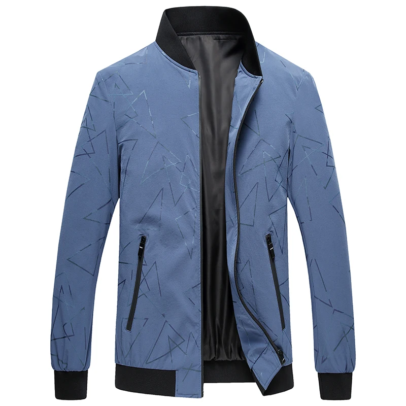 Jackets for Men Casual Jacket Blue Business High Quality Fashion Jacket ...