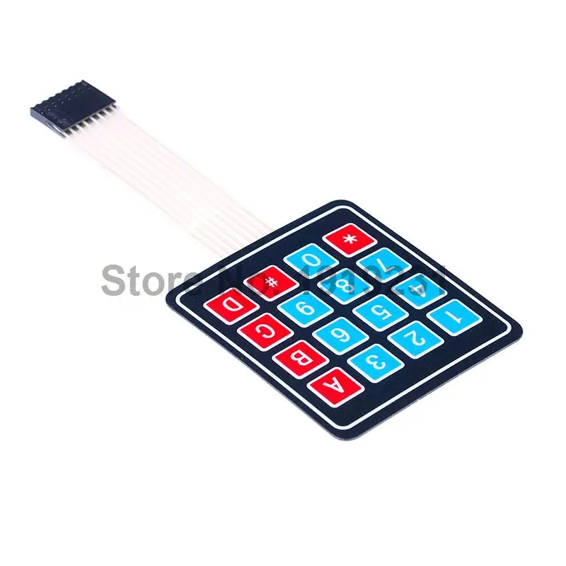 2pcs Large Buttons 4 * 4 Matrix Keyboard Microcontroller External ...