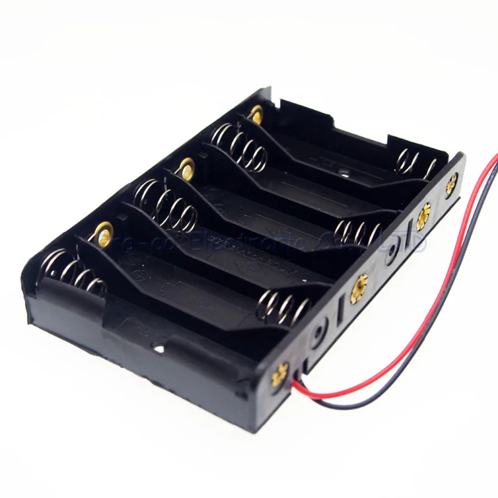 25pcs Lot 6 X Aa Battery Case Holder 9v 6 Pack Aa Battery Storage Box