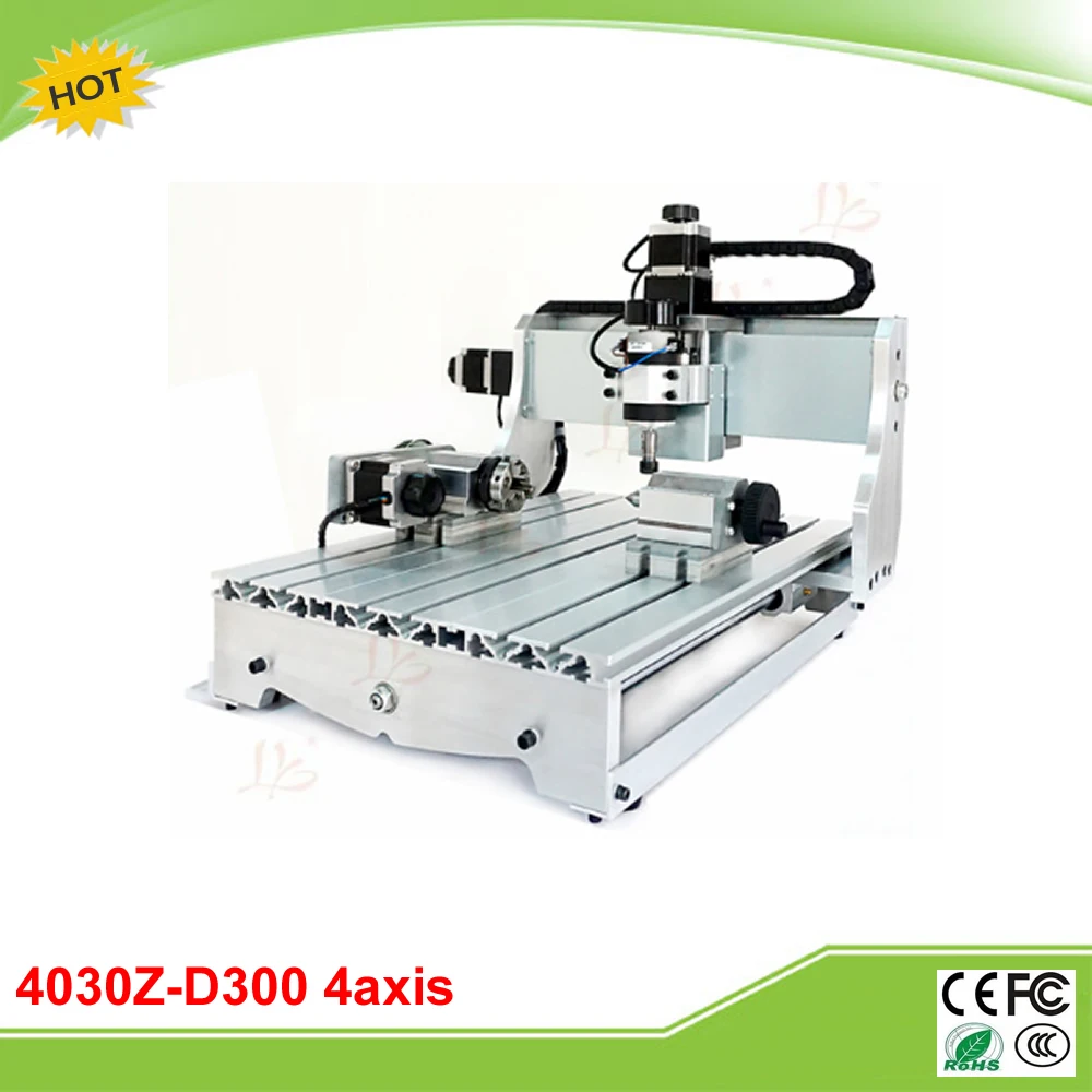 CNC 4030Z D300 4 eixos de mini CNC router máquina livre de impostos ...