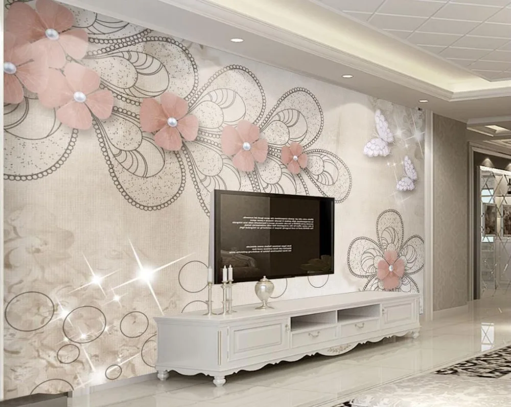 High end Relief Wallpaper For Walls 3 d Dielianhua Wallpaper Murals For ...
