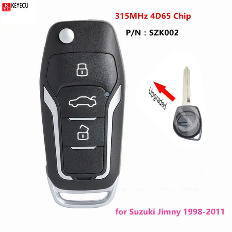 Keyecu New Replacement Upgraded Flip Car Remote Key Fob 315mhz 4d65 ...
