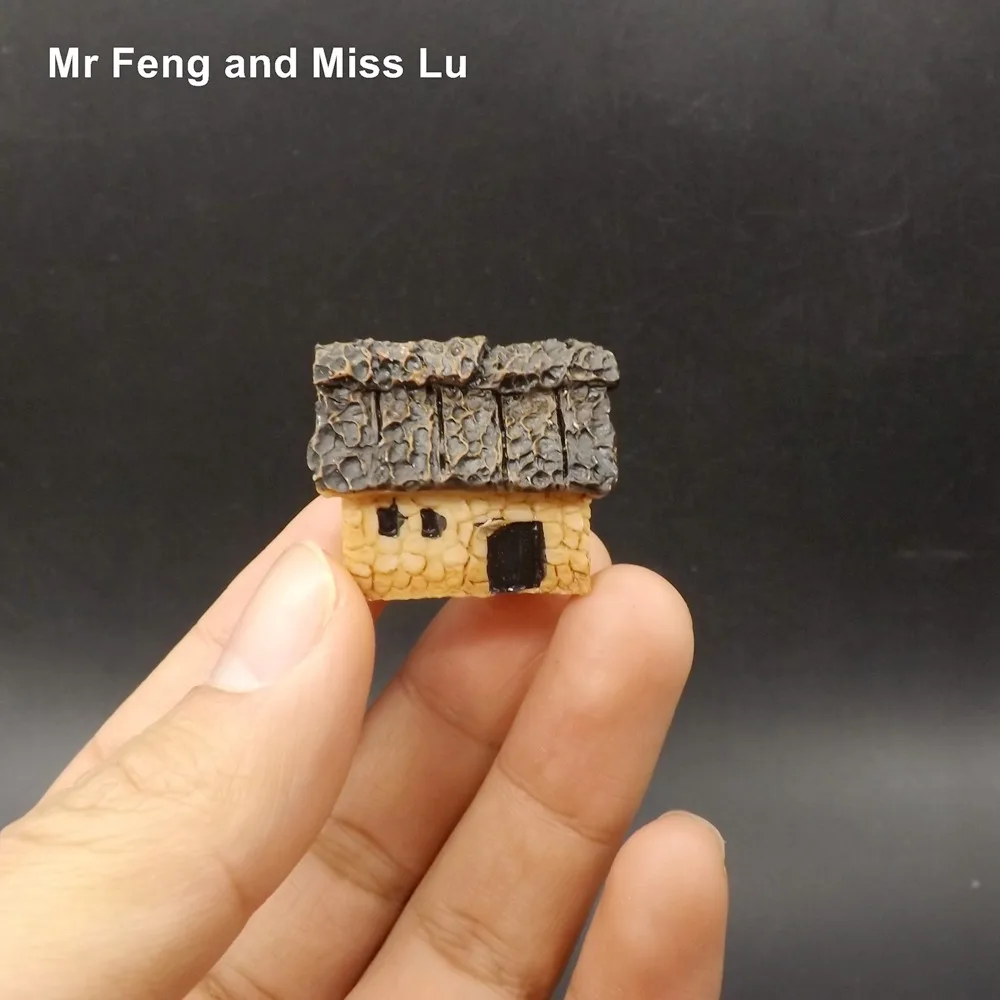 Mini House Cottage Model Lovely House Tiny Decoration Toy Kid Teaching ...