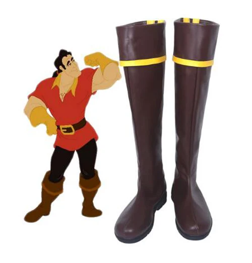 Beauty-and-the-Beast-Prince-Gaston-Cosplay-Boots-Shoes-Anime-Party ...