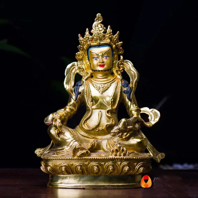 Estatua de Buda de oro dorado, 21cm, buen budista, bless, hogar ...