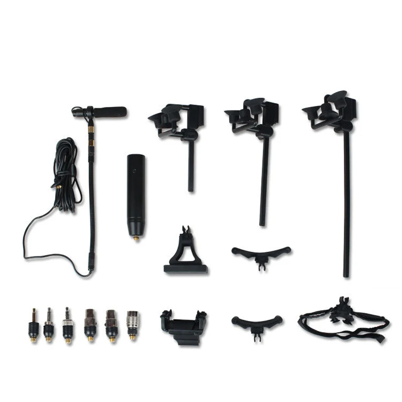 Professional-Musical-Instrument-Microphones-Set-with-8-Types-Clips-for ...