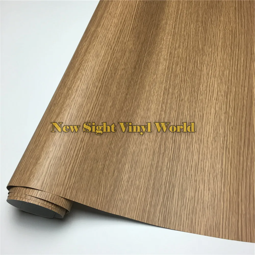 Oak Wooden Grain Adhesive Vinyl For Floor Furniture Auto Interier Size ...