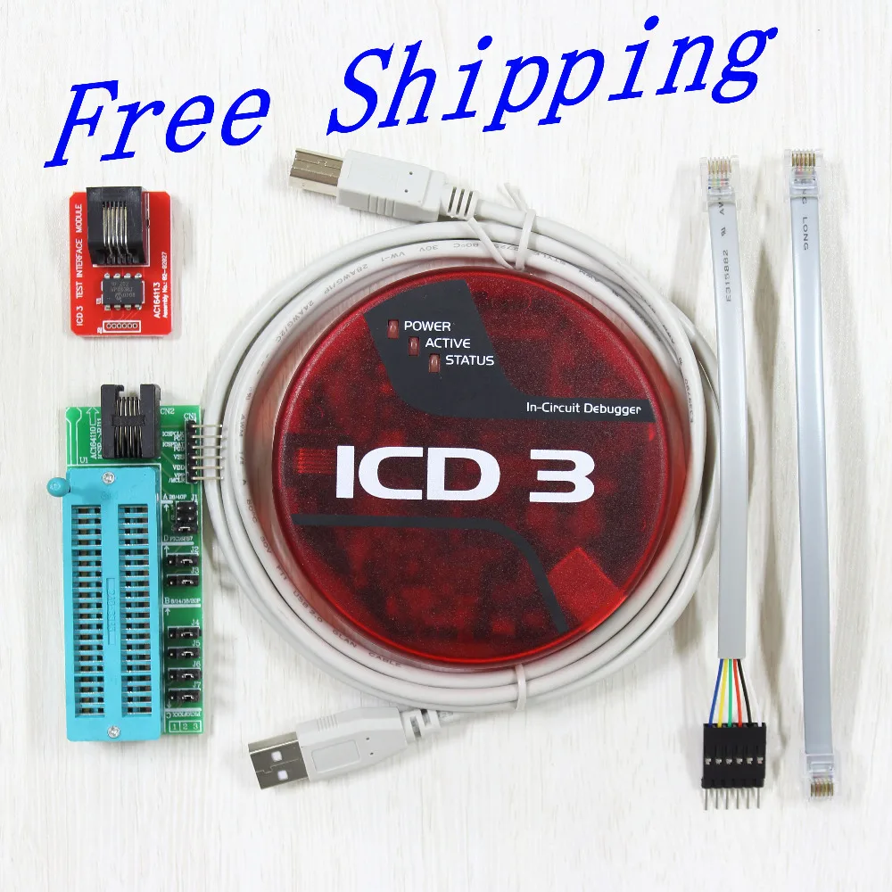 Free shipping Mplab ICD 3 (DV164035) device programmer original mplab microchip ICD3|microchip ...