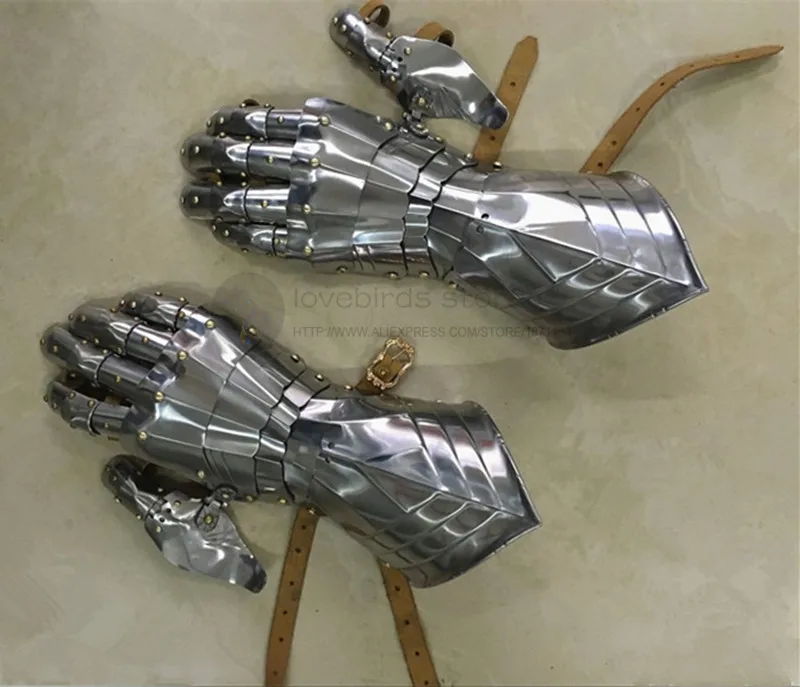 1:1 403 stainless steel European medieval knight hand armor model ...