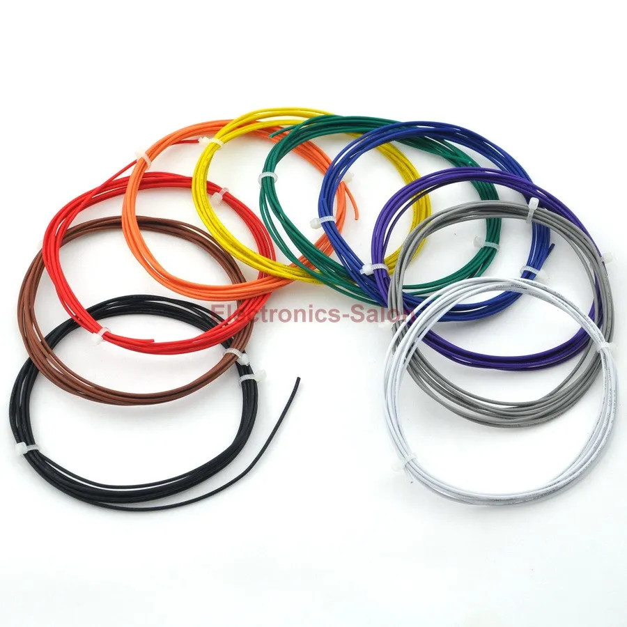 Ten Colors UL 1007 24AWG Hook up Wires Kit.-in Wires & Cables from ...
