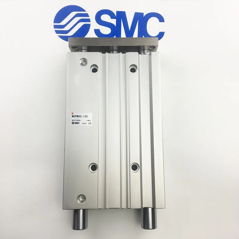 MGPM40 75 MGPM40 100 MGPM40 125 SMC compact guide cylinder Thin Three axis cylinder with rod ...