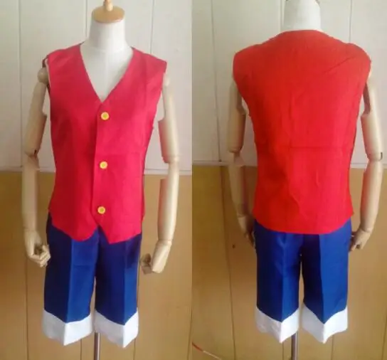 Anime One Piece Monkey D. Luffy Cosplay Costume - AllCosplay.com