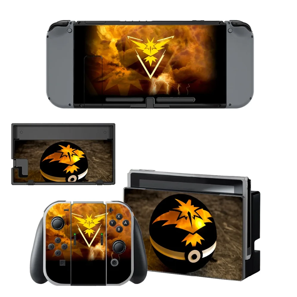 Pokemon GO Pikachu Skin Sticker for Nintendo Switch Console and Joy-Con ...