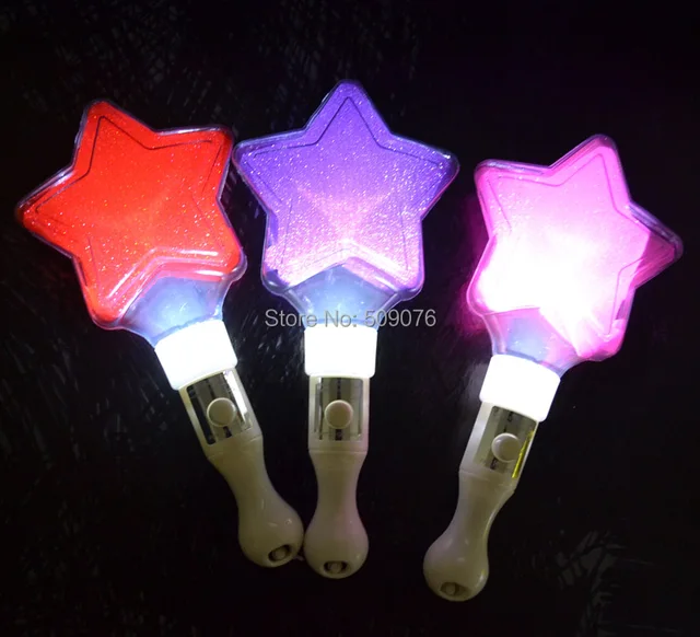 pentagram white LED stick light star cheering glow stick concert ...