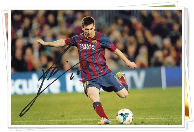 Aliexpress.com : Buy Lionel Messi autographed signed with pen photo 4*6 ...