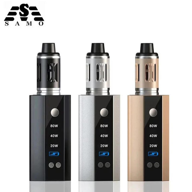 Hot HT 80W electronic cigarette box mod vaporizer kit 2200MAH LED ...