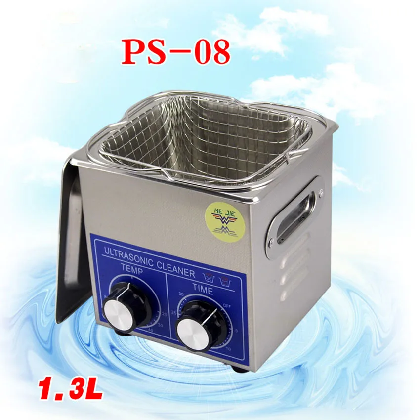 1PC PS 08 60W Small Ultrasonic Cleaner Heater&timer 1.3L 40KHZ for ...