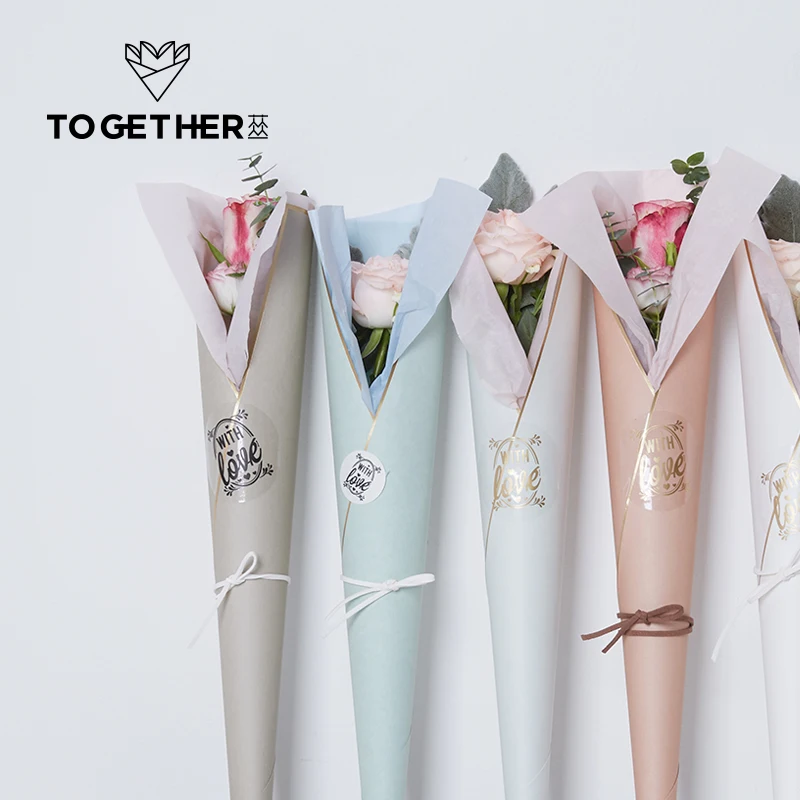 TOGETHER Art paper series(Single)Flower packing single flower wrapping ...
