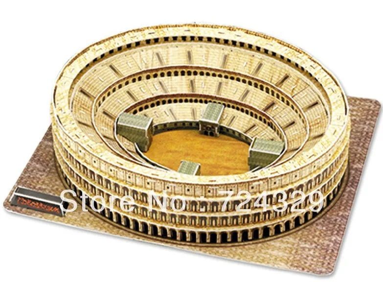 3D puzzle paper craft TheRome Colosseum Italy 1PC three dimensional ...