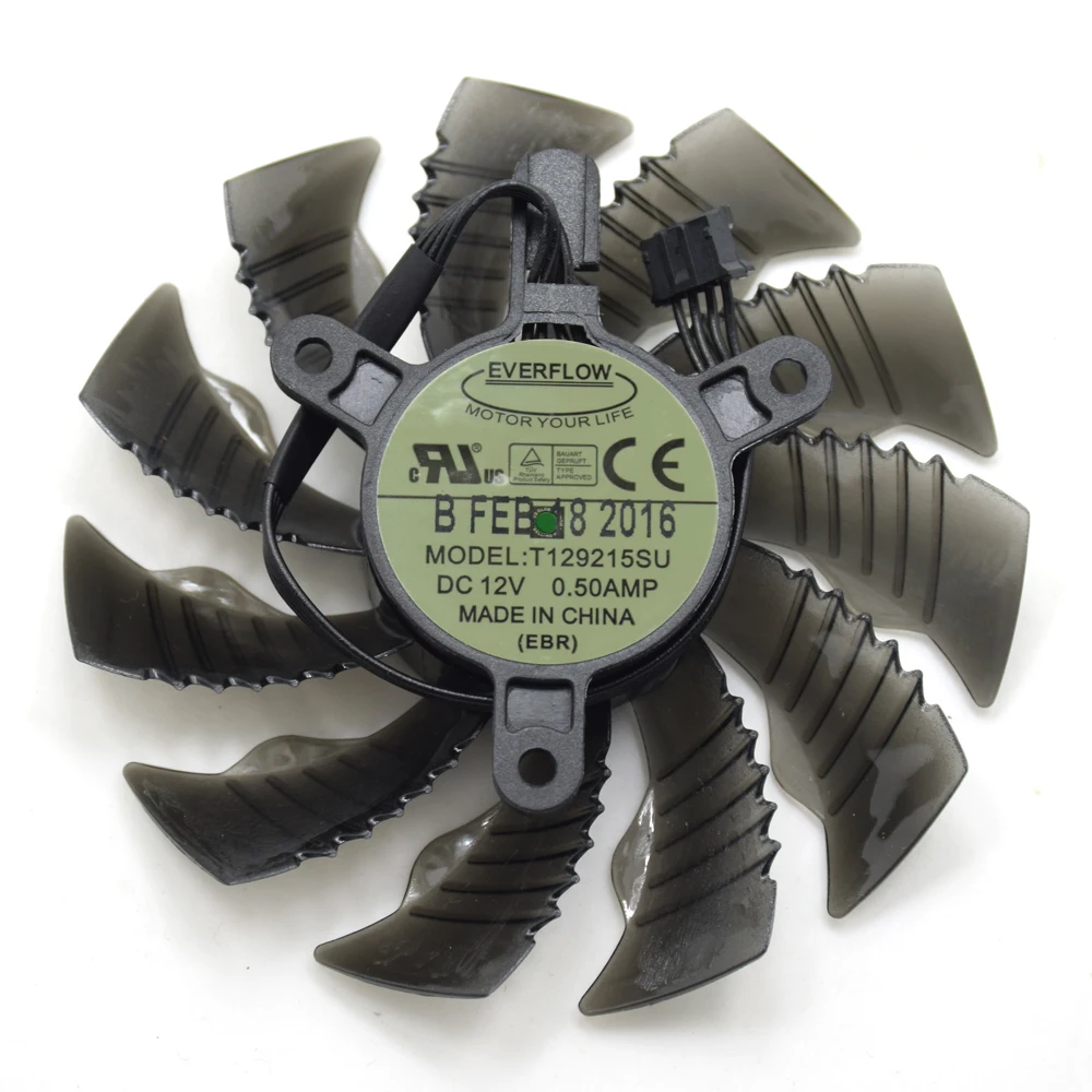 Everflow 85MM T129215SU DC 12V 0.50AMP 3Pin 4Pin Cooler Fan For ASUS ...
