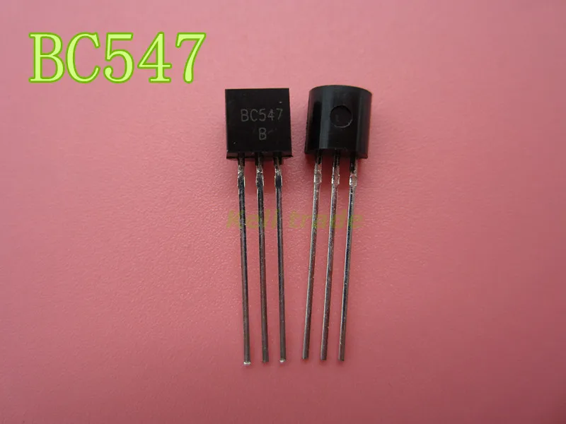 HAILANGNIAO 100pcs BC547 BC547B NPN Transistor 45V 0.1A TO 92 Package ...
