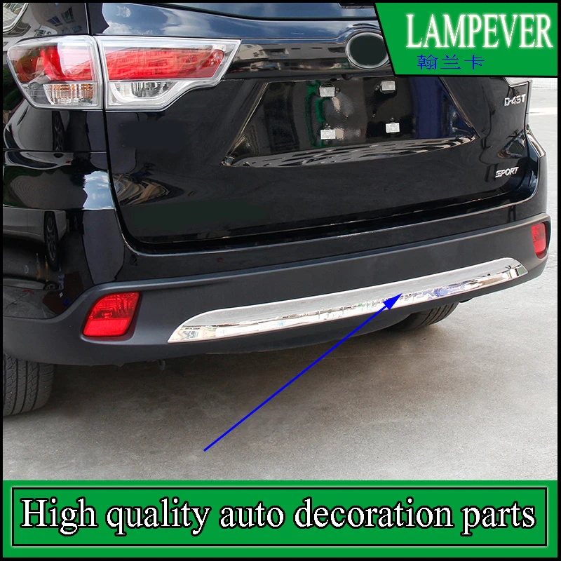 Car Styling ABS Chrome Rear Bumper Cover Trim Decoration Strip For ...