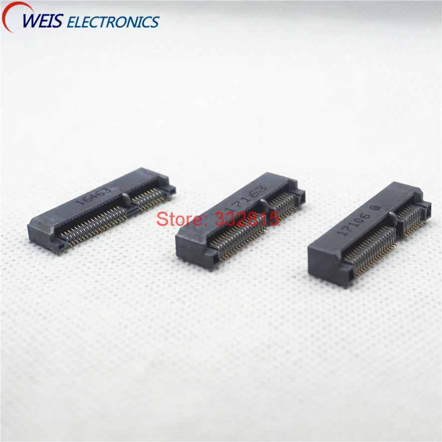 10PCS MINI PCIE PCI E connector msata socket 52pin Height: 4.0mm 5.2mm ...