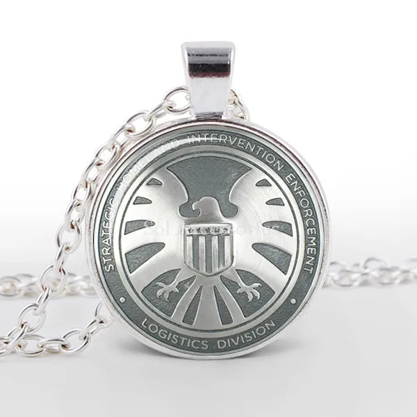 Fashion art gift Marvel Shield Agent of SHIELD badge super hero jewelry ...