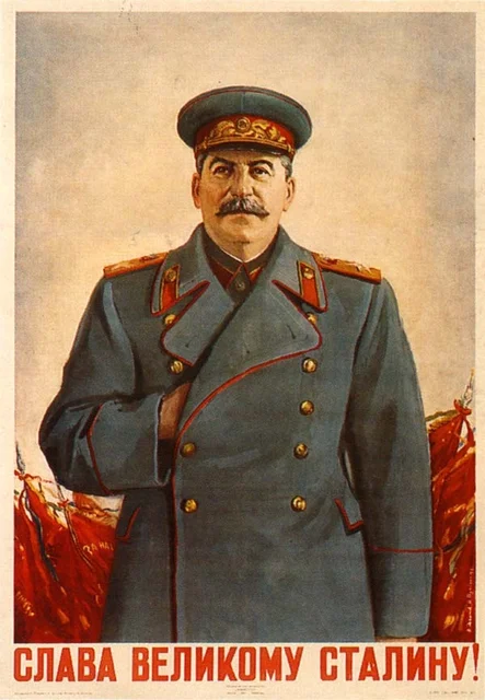 Comrade Stalin Portrait Black nd White CCCP USSR Poster Vintage ...
