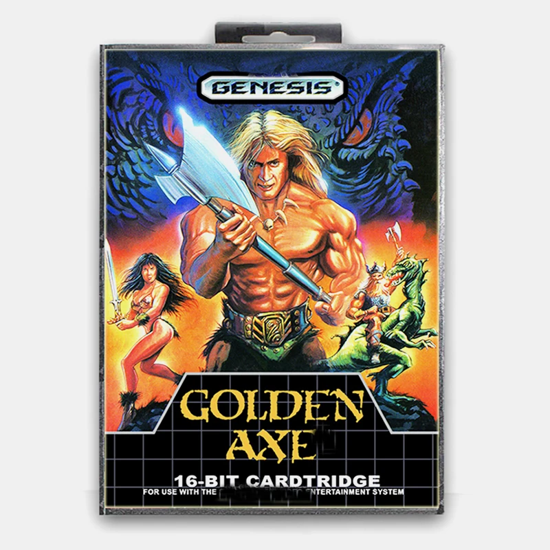 Golden-Axe-com-Caixa-para-Sega-Mega-Drive-MD-Cart-o-de-Jogo-Genesis ...