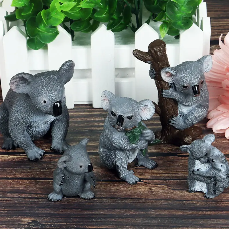 Oenux Original Cute Koalas Australian Animals Action Figure Simulation ...