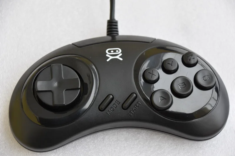 16 Bit Game Controller 6 Button SEGA Genesis Black -in Gamepads from ...