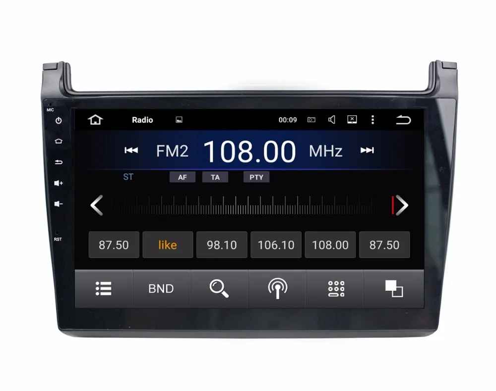 1024*600 Quad Core 10.1" Android 5.1 Car Radio Player for VW Volkswagen ...