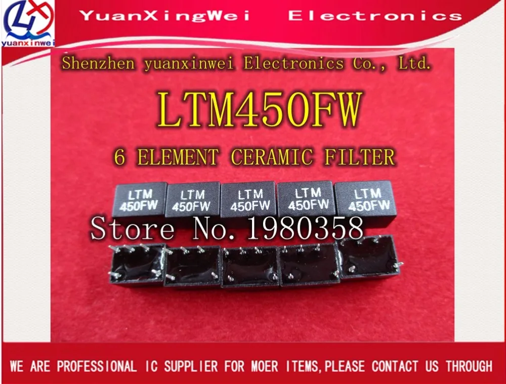 20pcs/Lot LTM450FW LTM 450FW 450F 3+2 5Pin 450KHz ceramic filter For ...