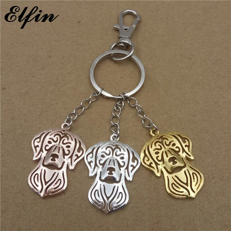 Elfin-Trendy-Hungarian-Vizsla-Key-Chains-Gold-Color-Silver-Color-Animal ...