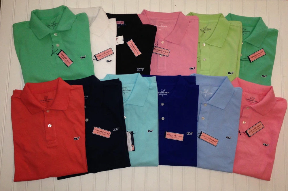 The Usa Famous Whale Brand Men Polo Shirt Cotton Solid Color Mens ...