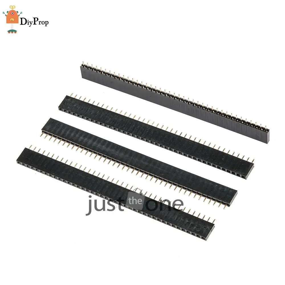 Straight Female Single Row Pin IC 40Pin Flat Header Socket 2.54mm 4 PCS ...